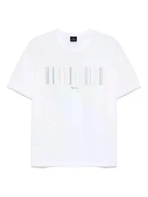 Paul Smith Multi-stripe Cotton T-shirt - White
