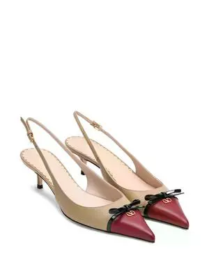 Valentino Garavani 60mm Slingback Bow Pumps