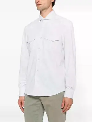 Brunello Cucinelli Double-pocket Cotton Shirt