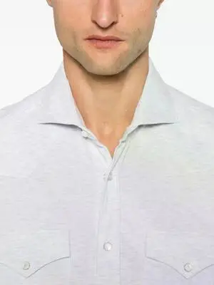 Brunello Cucinelli Double-pocket Cotton Shirt