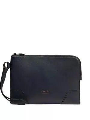 LANCEL Leather Zip-fastening Clutch - Blue