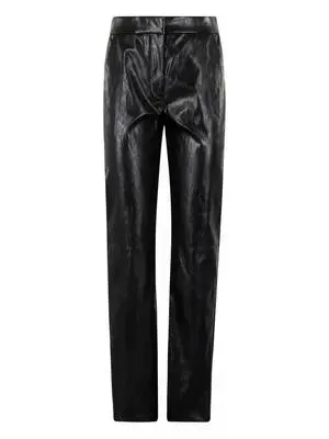 Federica Tosi Leather Paneled Trousers