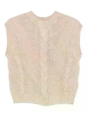 Max Mara Cable-knit Sleeveless Vest