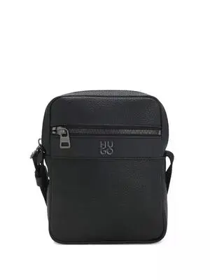 Hugo Logo-plaque Messenger Bag - Black