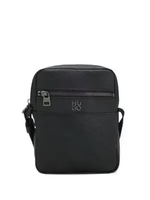 Hugo Logo-plaque Messenger Bag - Black