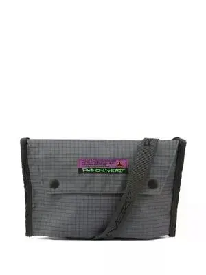 RAYON VERT Grid-pattern Flap Shoulder Bag
