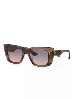Dita Geometric Frame Sunglasses