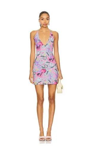Majorelle Draped Cocktail Dresses