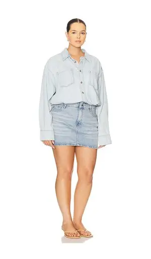 Good American Denim Shirt Dress