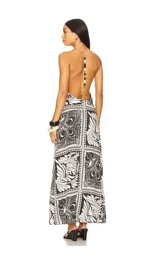 SEVEN WONDERS Chantelle Halter Maxi Dress - Black