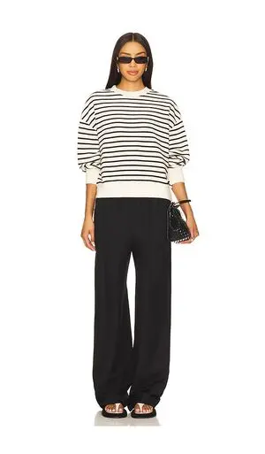 ANINE BING Dean Striped Sweatshirt