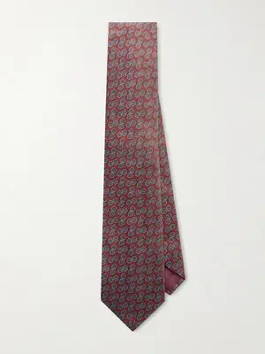 Charvet 8cm Silk-jacquard Neck Tie - Red