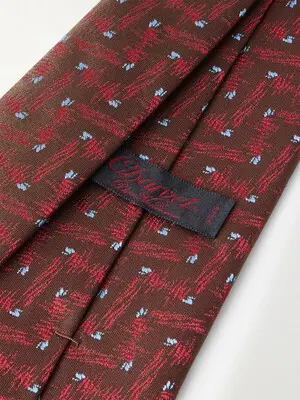 Charvet 8.5cm Embroidered Silk Tie