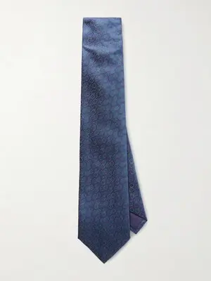 Charvet 8cm Silk-jacquard Neck Tie - Purple