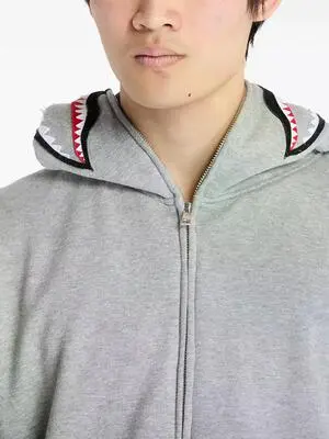 A BATHING APE Shark-hood Zip-up Hoodie - Grey
