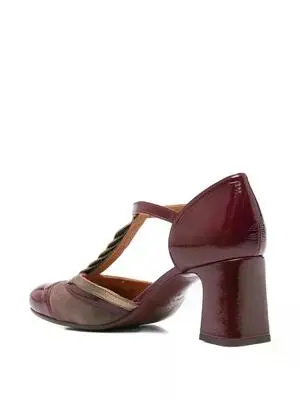 Chie Mihara 70mm T-bar Block-heel Pumps - Red