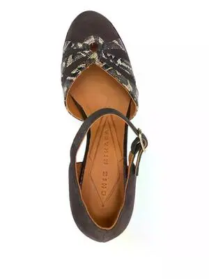 Chie Mihara 80mm Ankle-strap Heeled Pumps