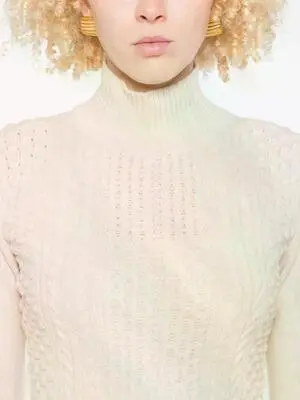 TWINSET Cable-knit Turtleneck Sweater
