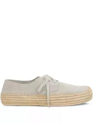 Loewe Rio Petal-toe Lace-up Shoes - Grey