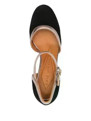 Chie Mihara 85mm Ankle-strap Block-heel Pumps