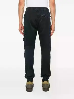Stone Island Elasticated-cuff Cargo Trousers - Blue