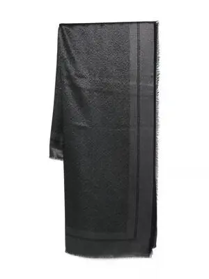 Elisabetta Franchi Frayed-edge Scarf - Black