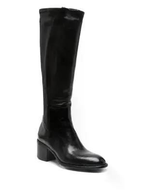 LEMARGO 60mm Leather Zip Boots