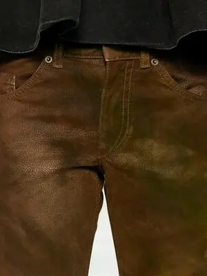 MARANT ETOILE Kelsie Leather-effect Trousers