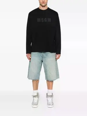 MSGM Logo-print Long-sleeve T-shirt