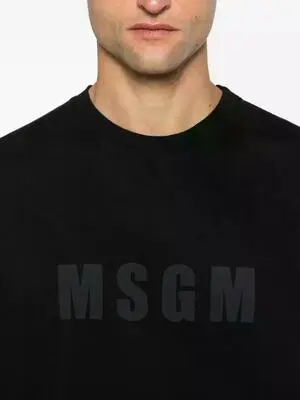 MSGM Logo-print Long-sleeve T-shirt