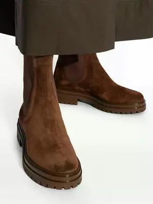 GIANVITO ROSSI Chester Elasticated-panels Boots - Brown