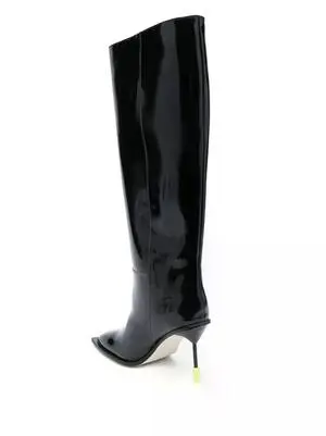 MSGM Patent Leather Knee-high Boots