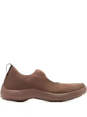 TABI FOOTWEAR Tabi Split-toe Knitted Ballet Flats - Brown