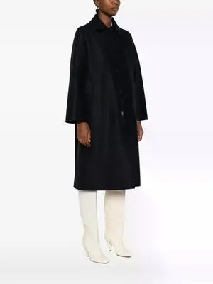 Harris Wharf London Button-front Raglan-sleeve Coat