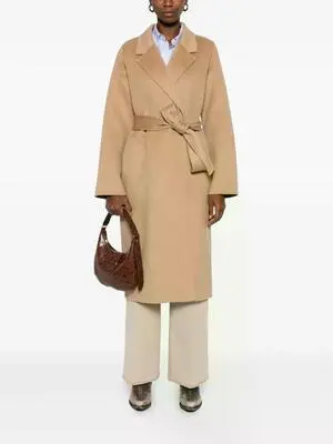 THE DYNAMIS STUDIO Belted Long-sleeved Coat