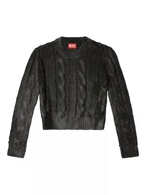 DIESEL® Cable-knit Sweater - Black