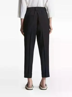 Peserico Pleated Side-stripe Trousers