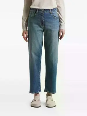 Peserico Logo-patch Five-pocket Jeans - Blue