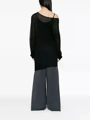 RUOHAN Cobia Asymmetric Long Sleeve T-shirt - Black