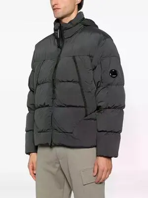 C.P. COMPANY Quilted Puffer Jacket - Grey
