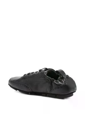 Fendi Lace-up Suede Sneakers - Black
