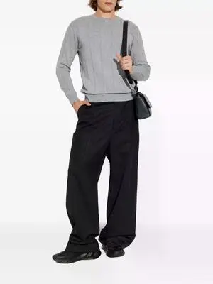 Eleventy Vertical-ribbed Cotton Sweater