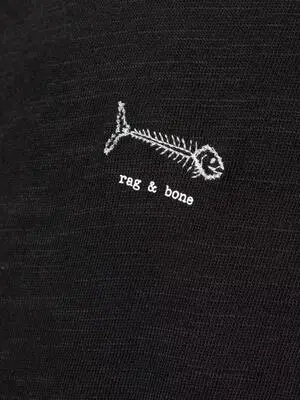Rag & Bone Fish-embroidered Cotton T-shirt