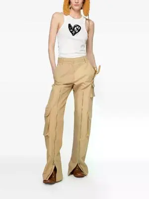 Acne Studios Zip-detail Cargo Trousers - Neutrals