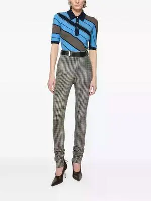Acne Studios Diagonal-stripe Polo Shirt