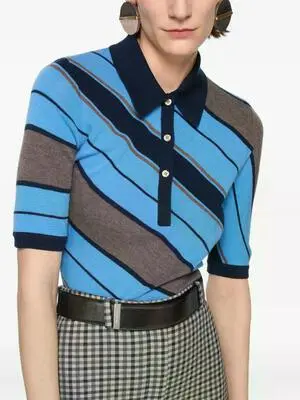 Acne Studios Diagonal-stripe Polo Shirt