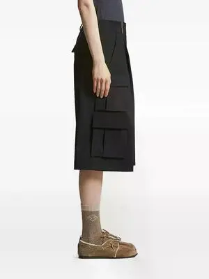 Peserico Pleated Cargo Knee-length Shorts