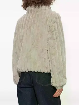 SAVE THE DUCK Ribbed-texture Zip-front Jacket