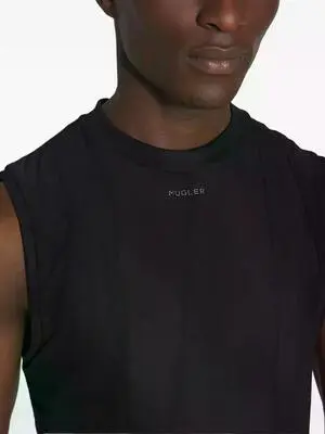 MUGLER Paneled Sleeveless Tank Top