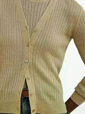 Ralph Lauren Ribbed Button Cardigan